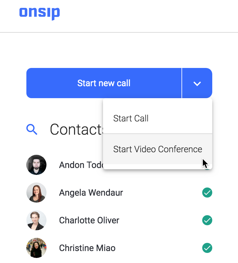 Video Conferencing in the OnSIP App – OnSIP Support