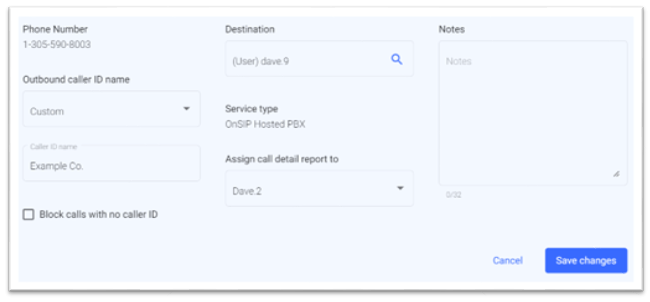 Setting Caller ID – OnSIP Support