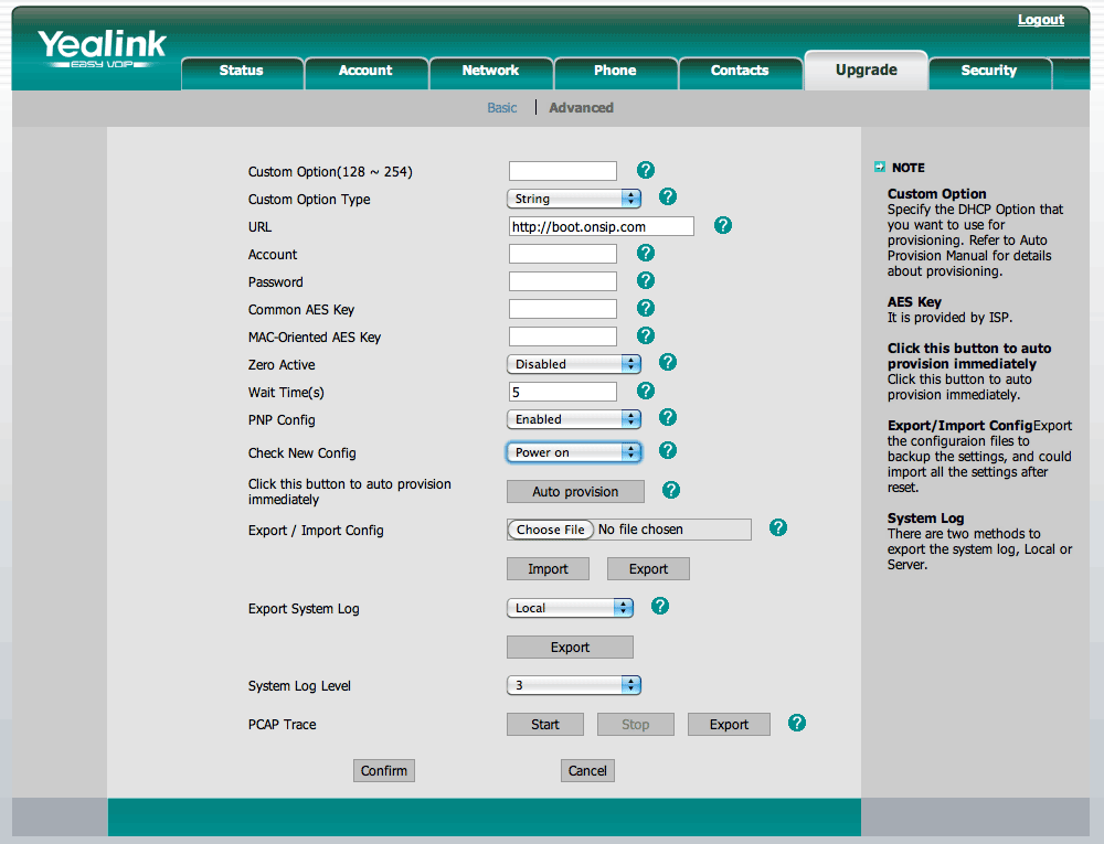 Yealink Boot Server – OnSIP Support